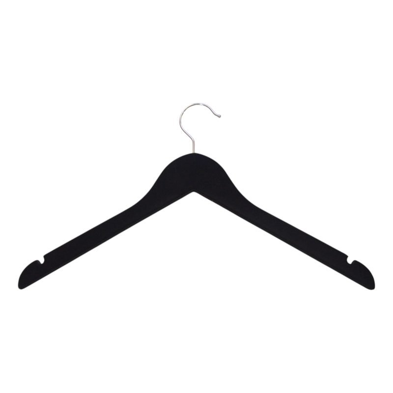 Cintres En Velours - 100 Pièces - Noir - Diffusion BBL